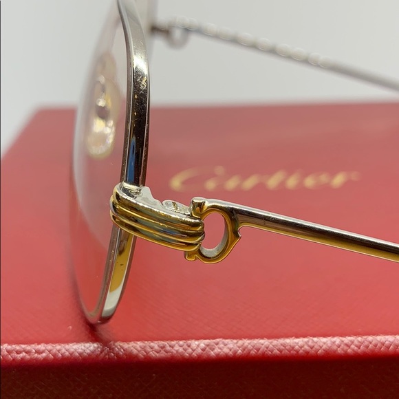 Cartier | Accessories | Vintage Cartier Wire Framed Tricolored Glasses ...